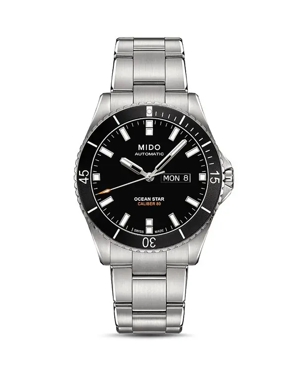 MIDO Multifort 42mm Watch - Black/silver