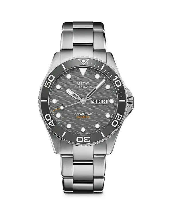 MIDO Ocean Star 200c Caliber 80 Watch - Grey/silver