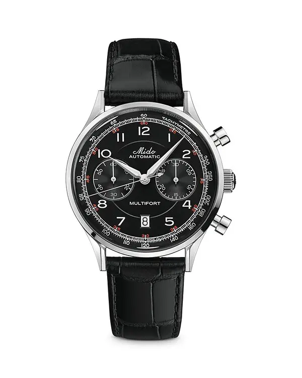 MIDO Multifort Patrimony Chronograph, 42 Mm - Black/black