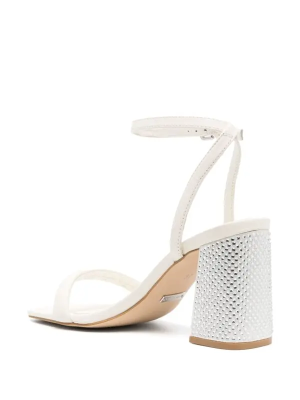 Guess Gelectra 95mm Leather Sandals - Neutrals