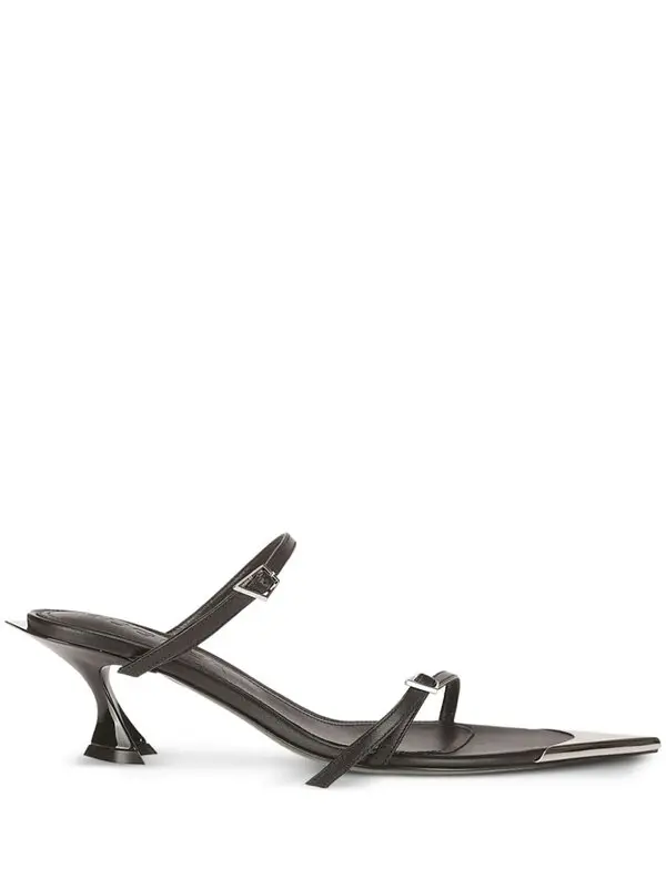 MUGLER Fang Leather Sandals