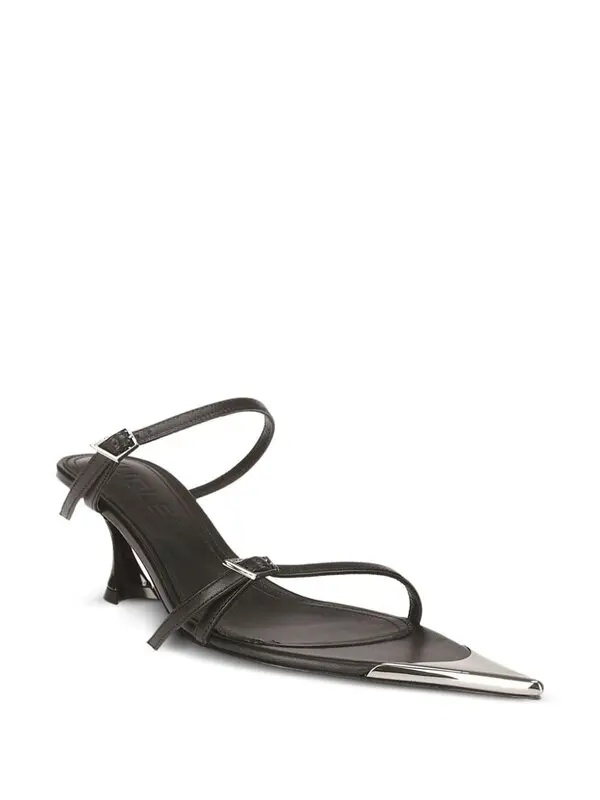 MUGLER Fang Leather Sandals