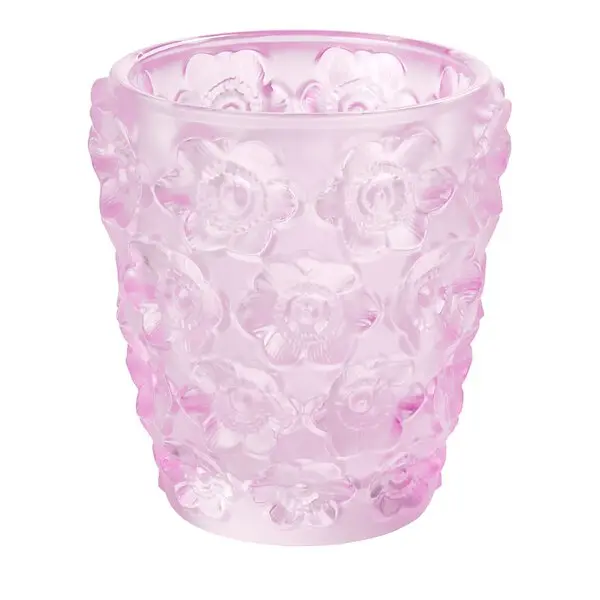 Lalique Anemones Luster Votive - Pink