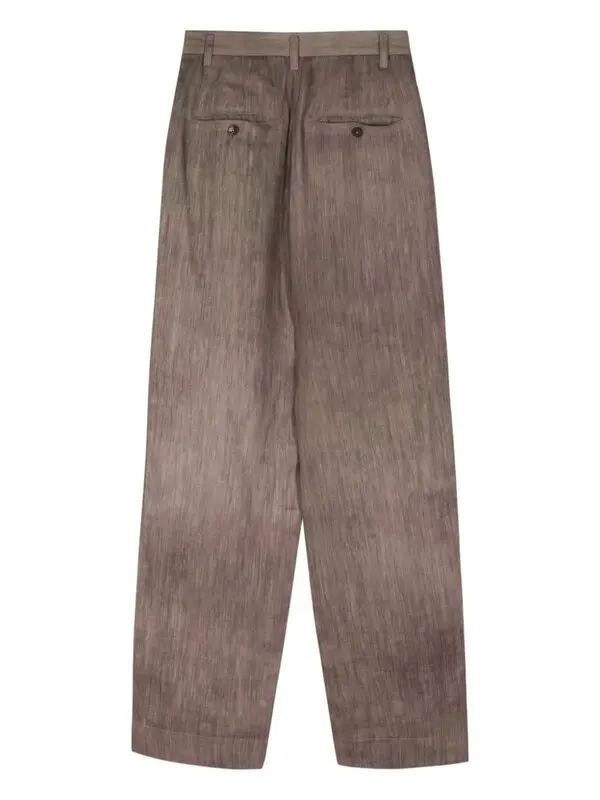 ZIGGY CHEN Dyed Wide-leg Trousers