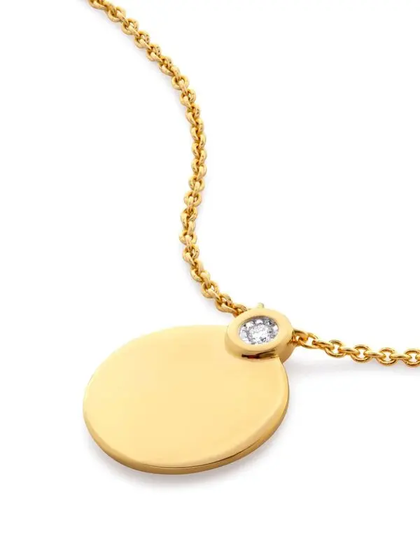 Monica Vinader Circular Pendant Chain Necklace
