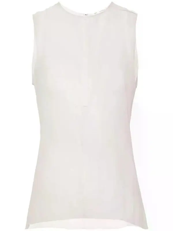 Ami Semi-sheer Silk Top
