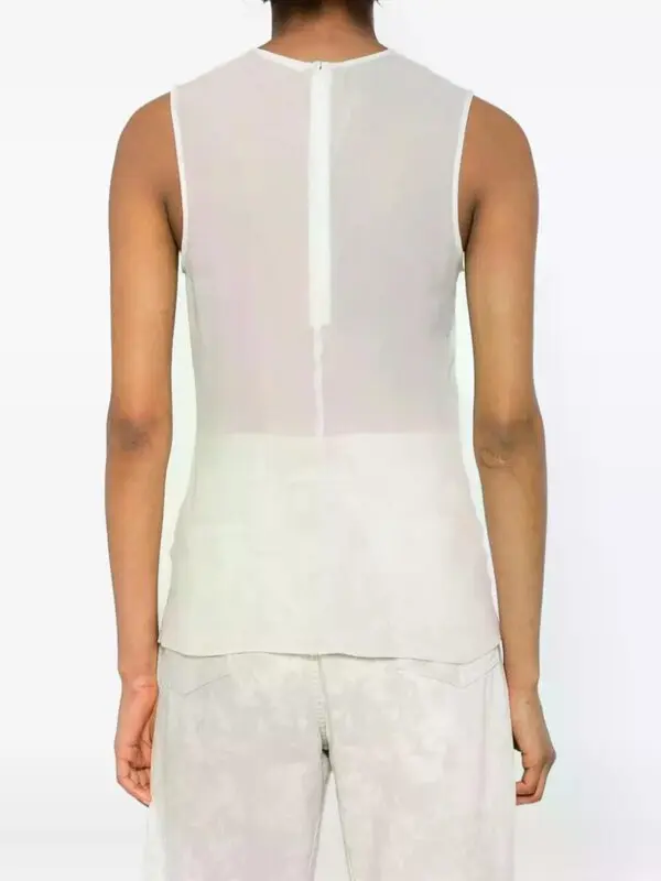 Ami Semi-sheer Silk Top