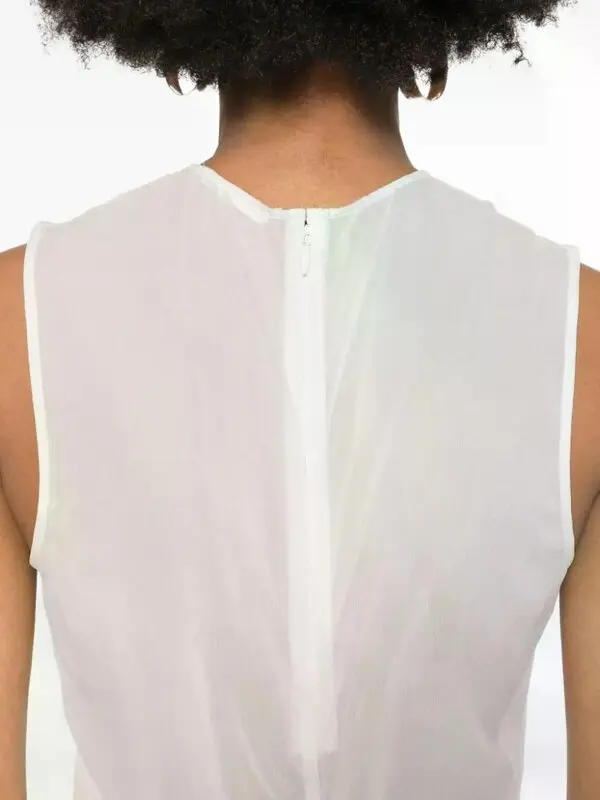Ami Semi-sheer Silk Top