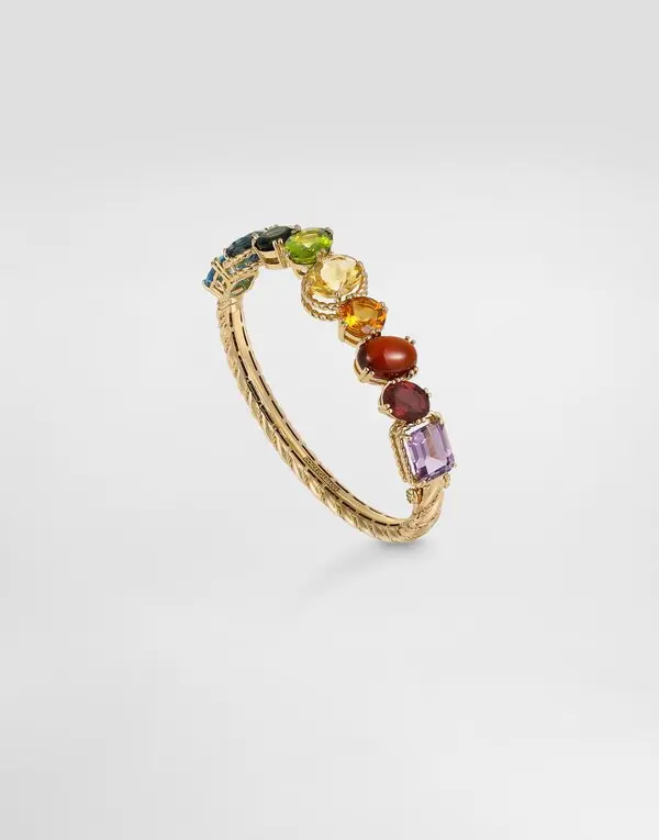Dolce & Gabbana 18-carat Yellow Bracelet With Gemstones - Gold