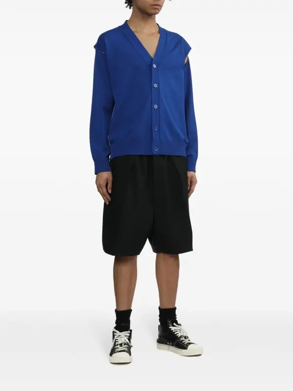 MAISON MARGIELA Cut-out Fine-knit Cardigan