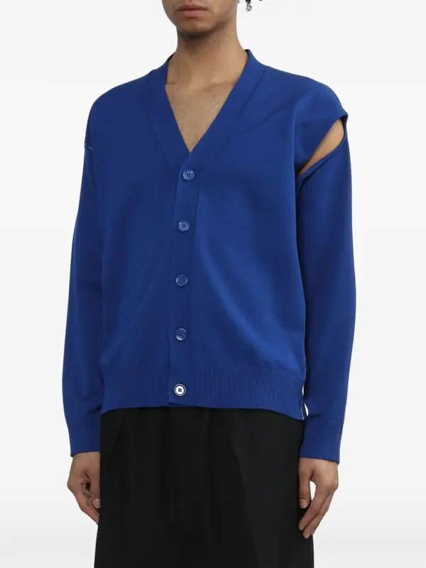 MAISON MARGIELA Cut-out Fine-knit Cardigan