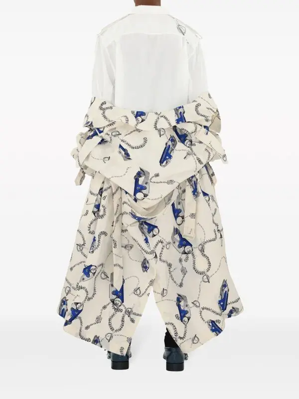 Burberry Knight Hardware-print Shirt - White