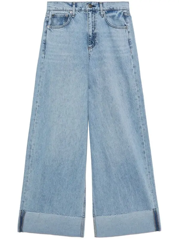Rag & Bone Sofie High-rise Wide-leg Jeans - Blue
