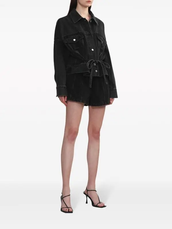 3.1 Phillip Lim Drawstring Denim Shorts