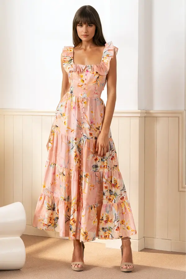 chinese dress ladies Sienna Dress Monaco Cyan / S main image 1