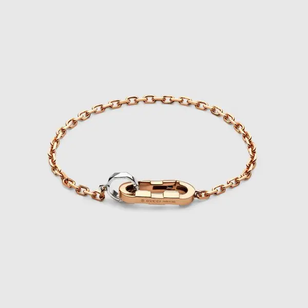 Gucci Link To Love 18k Chain Bracelet - Rose Gold