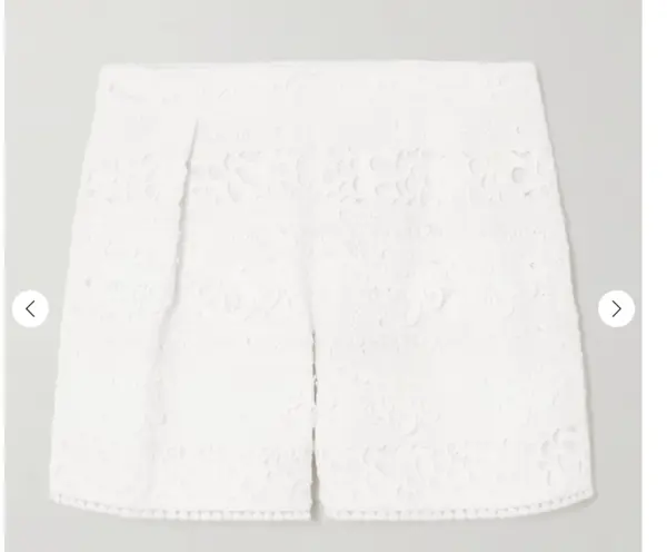 Carolina Herrera Broderie Anglaise Cotton Shorts