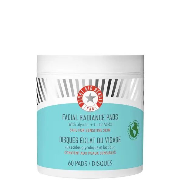 FIRST AID BEAUTY Facial Radiance Pads With Glycolic And Lactic Acids - One-color