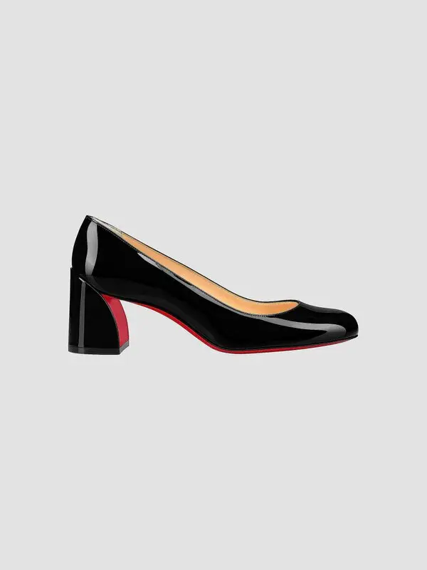 CHRISTIAN LOUBOUTIN Miss Sab 55mm Patent Leather Pumps - Black