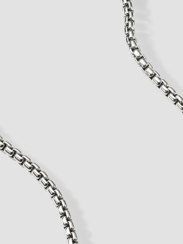 David Yurman Box Chain Necklace In Sterling