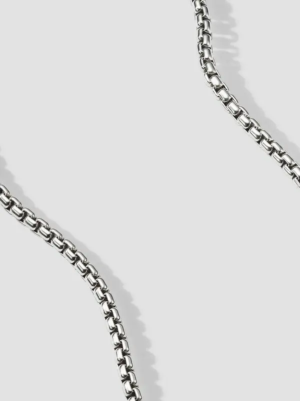 David Yurman Box Chain Necklace In Sterling