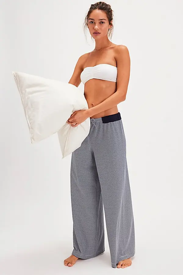 Free People Intimately Out And About Lounge Pants - Navy