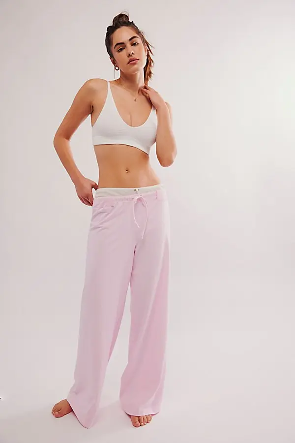 Free People Intimately Out And About Lounge Pants - Pink