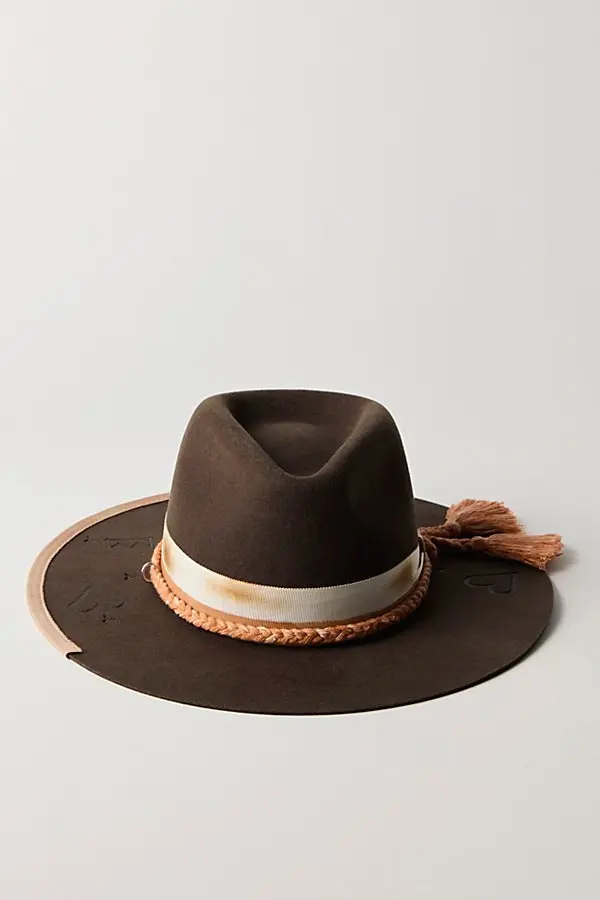 MOSSANT Roundtop Felt Hat - Chocolate