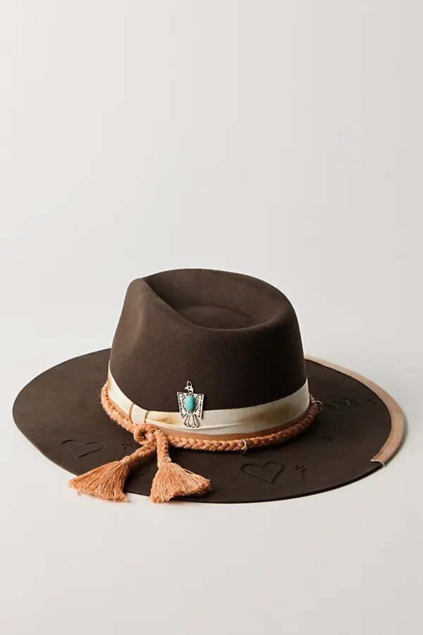 MOSSANT Roundtop Felt Hat - Chocolate