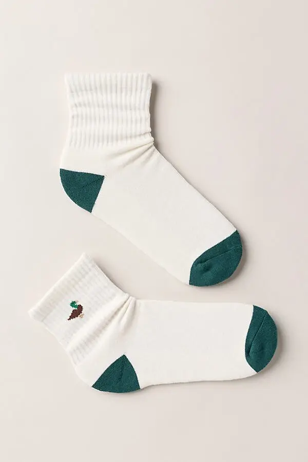 DAILY PRACTICE BY ANTHROPOLOGIE Athletic Icon Socks - Duck