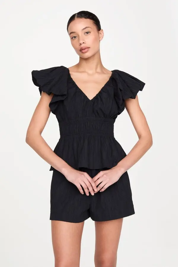 MARIE OLIVER Lydia Top - Black