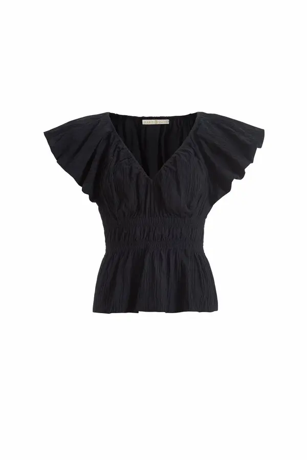 MARIE OLIVER Lydia Top - Black