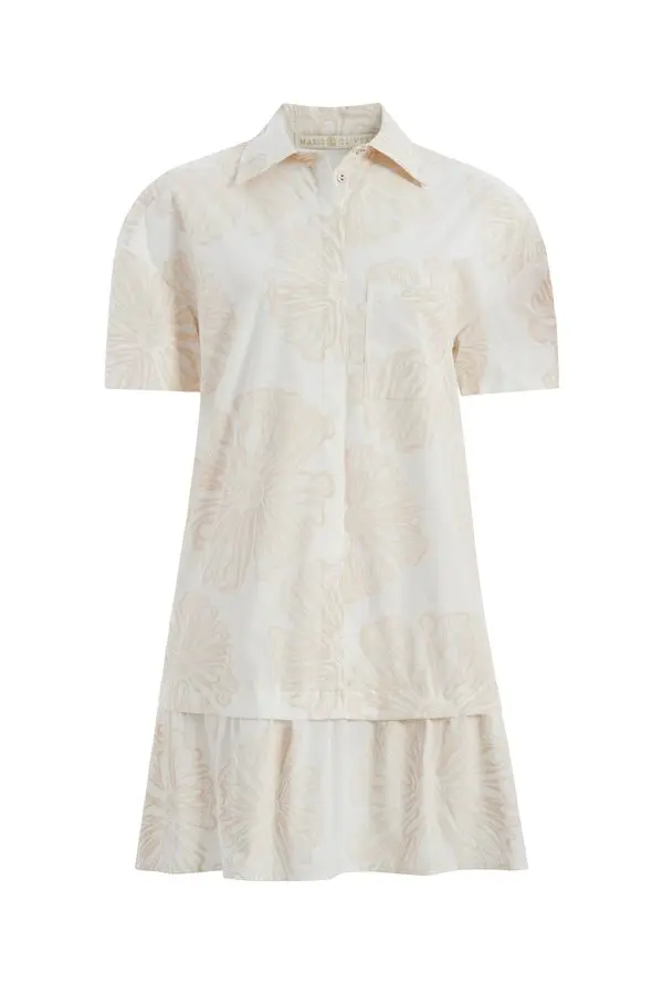 MARIE OLIVER Camp Mini Shirt Dress