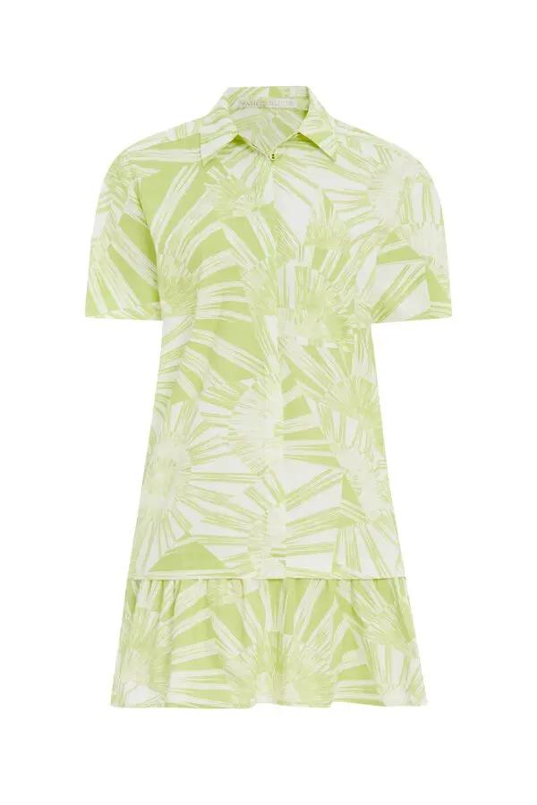 MARIE OLIVER Camp Mini Shirt Dress - Evergreen