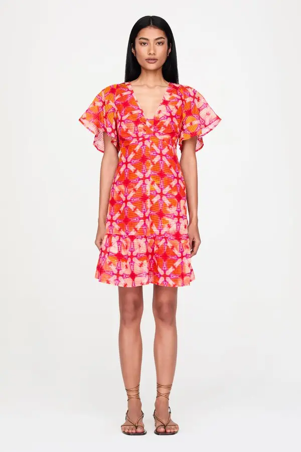 MARIE OLIVER Carmina Tie-dye Mini Dress