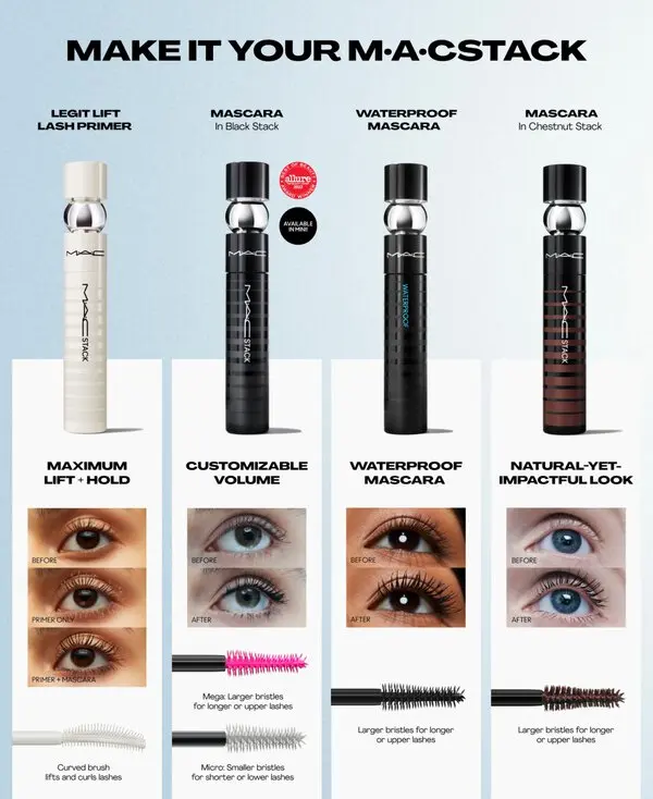MAC COSMETICS Stack Legit Lift Lash Primer - Stark Stack