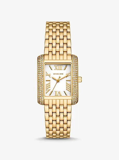 Michael Kors Petite Emery Pavé Watch - Gold