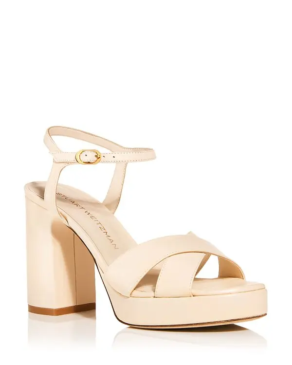 STUART WEITZMAN Dayna Platform Sandals - Seashell