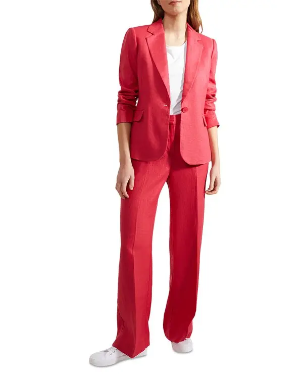 HOBBS LONDON Mirabel Linen Single Breasted Jacket