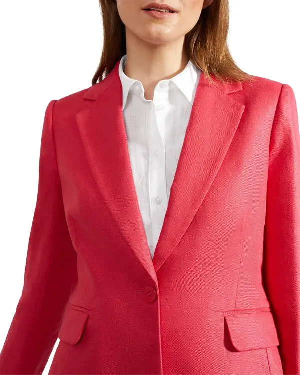 HOBBS LONDON Mirabel Linen Single Breasted Jacket