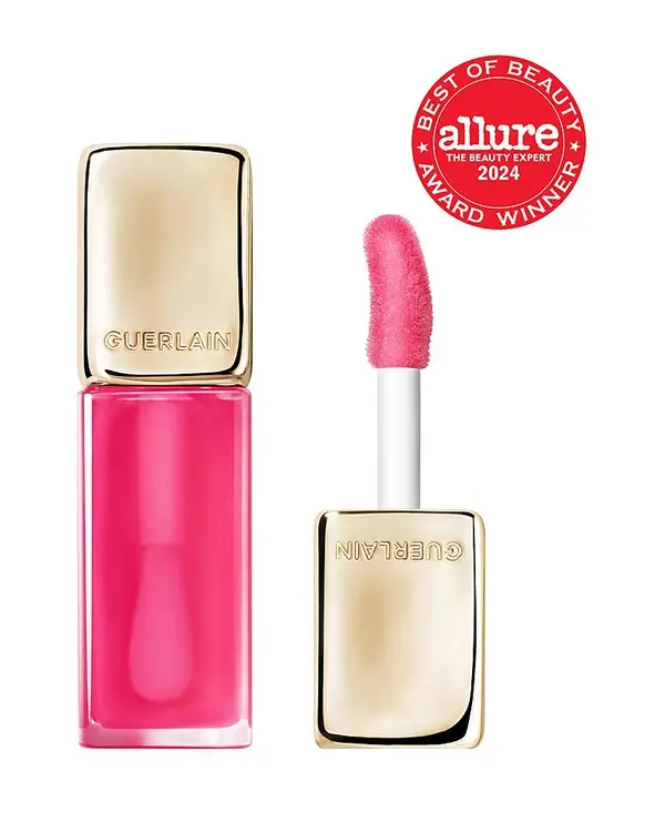 GUERLAIN Kisskiss Bee Glow Lip Oil 0.3 Oz - Pop Rose