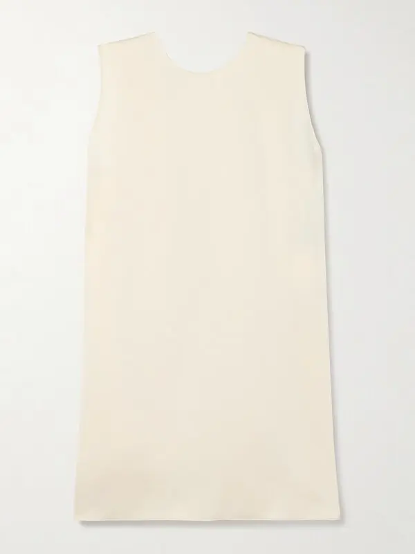 LESET Barb Open-back Satin Tunic - Neutrals