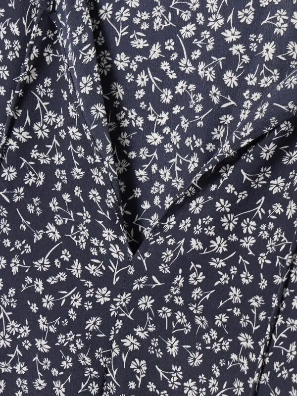 Matteau Tie-neck Floral-print Blouse