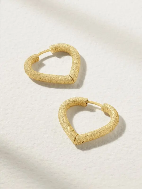 Carolina Bucci Cuore Huggy 18-karat Hoop Earrings - Gold