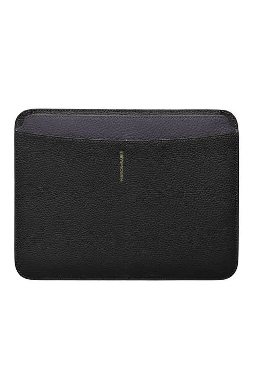 MAISON DE SABRE Leather Ipad Case - Graphite Caviar