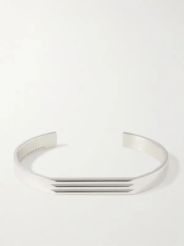 Le Gramme Godron 21g Recycled Sterling Cuff - Silver
