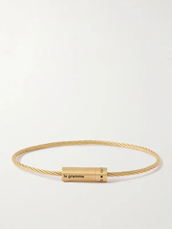 Le Gramme 11g Brushed 18-karat Bracelet - Gold