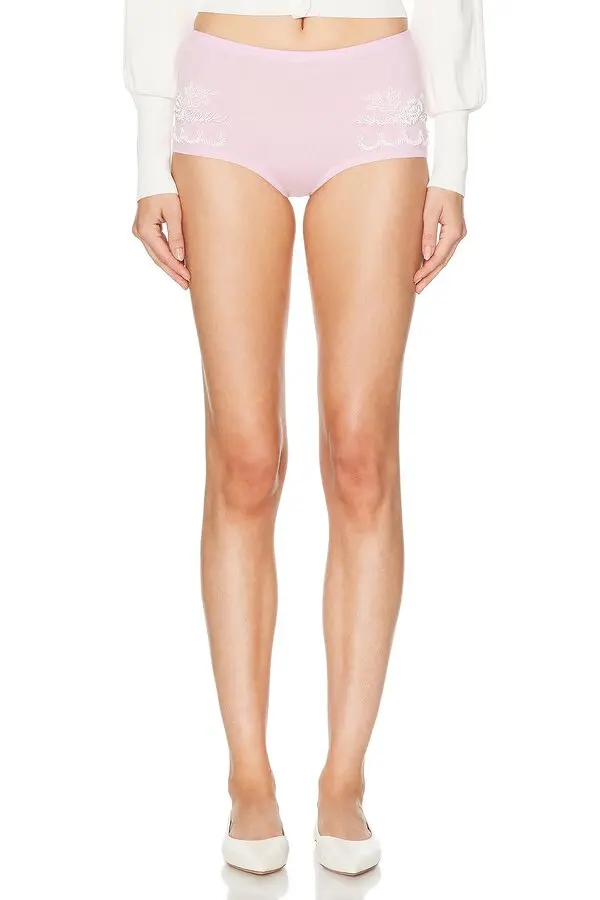 Versace Embroidered Mini Short
