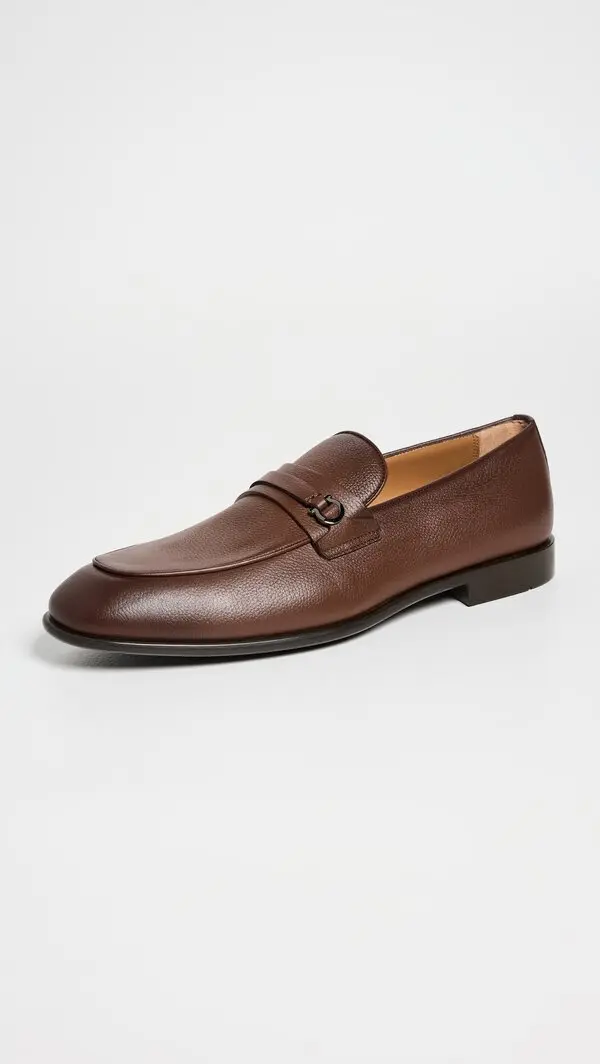 FERRAGAMO Desio Leather Loafers