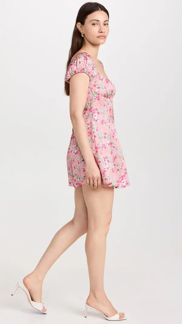 For Love & Lemons Antonia Mini Dress In Pink - 60% Off | Editorialist
